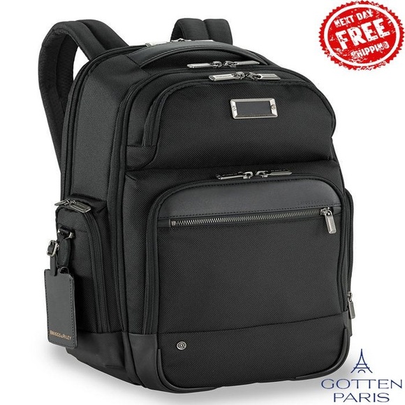 Briggs & Riley | Bags | Work Medium Cargo Backpack Black Womens Bag ...